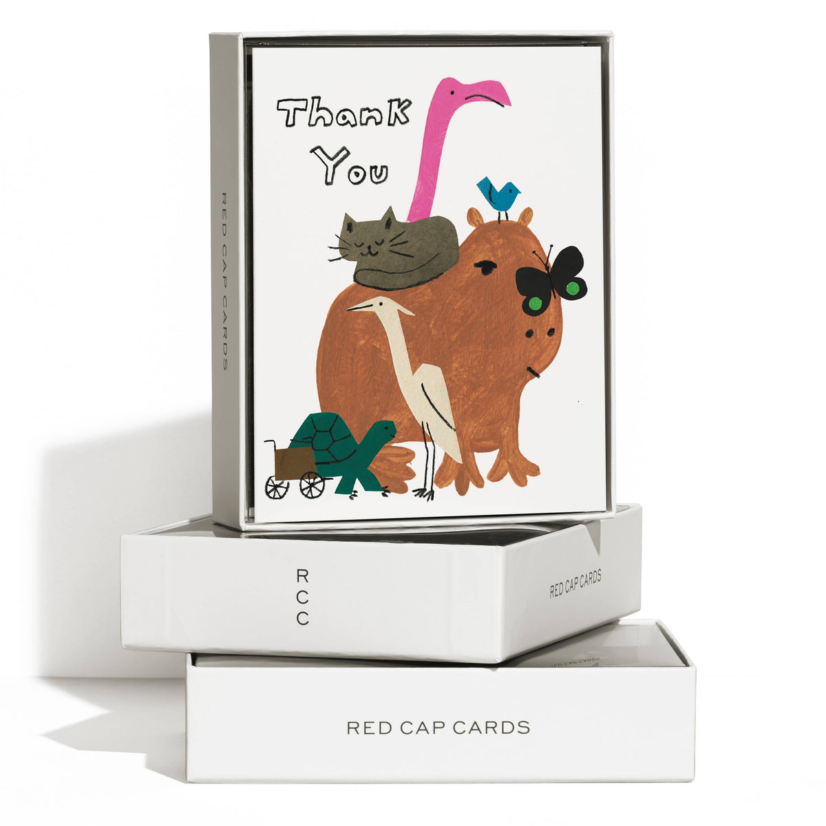 Capybara Friend greeting card – Wild Cat Gift and Party