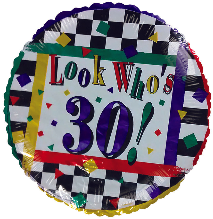 Look Who's 30! Happy Birthday Balloon – Wild Cat Gift and Party