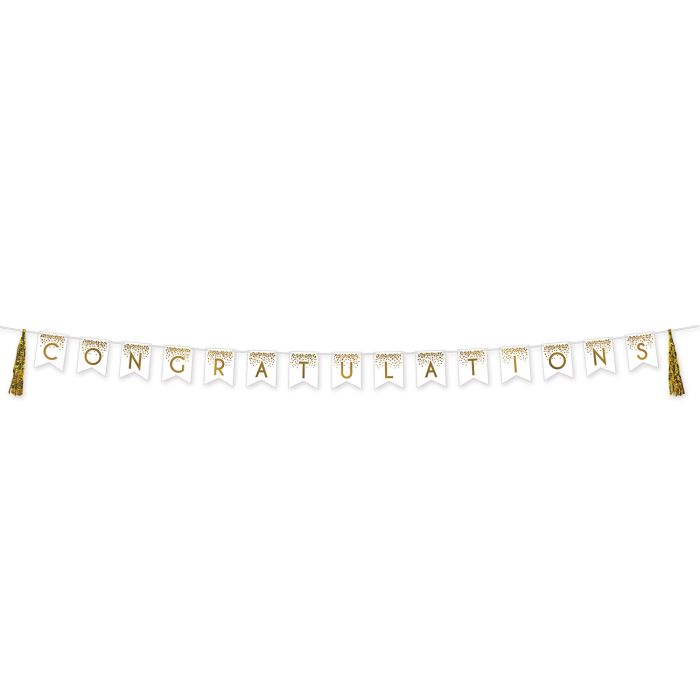 Congratulations Tassel Streamer – Wild Cat Gift and Party