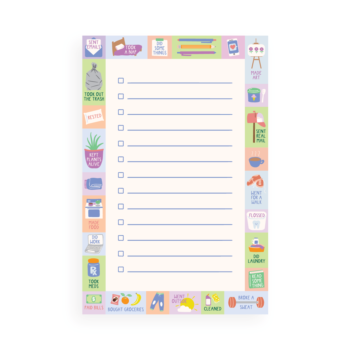 Everyday Wins Checklist Notepad – Wild Cat Gift and Party